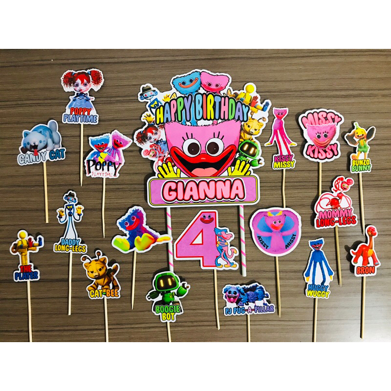 Kissy Missy Poppy Playtime Cake Topper Cupcake Topper | Shopee Philippines