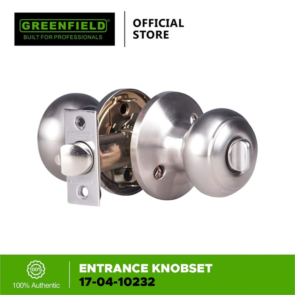Greenfield Entrance Knobset Stainless Steel - Door Hardware & Locks ...