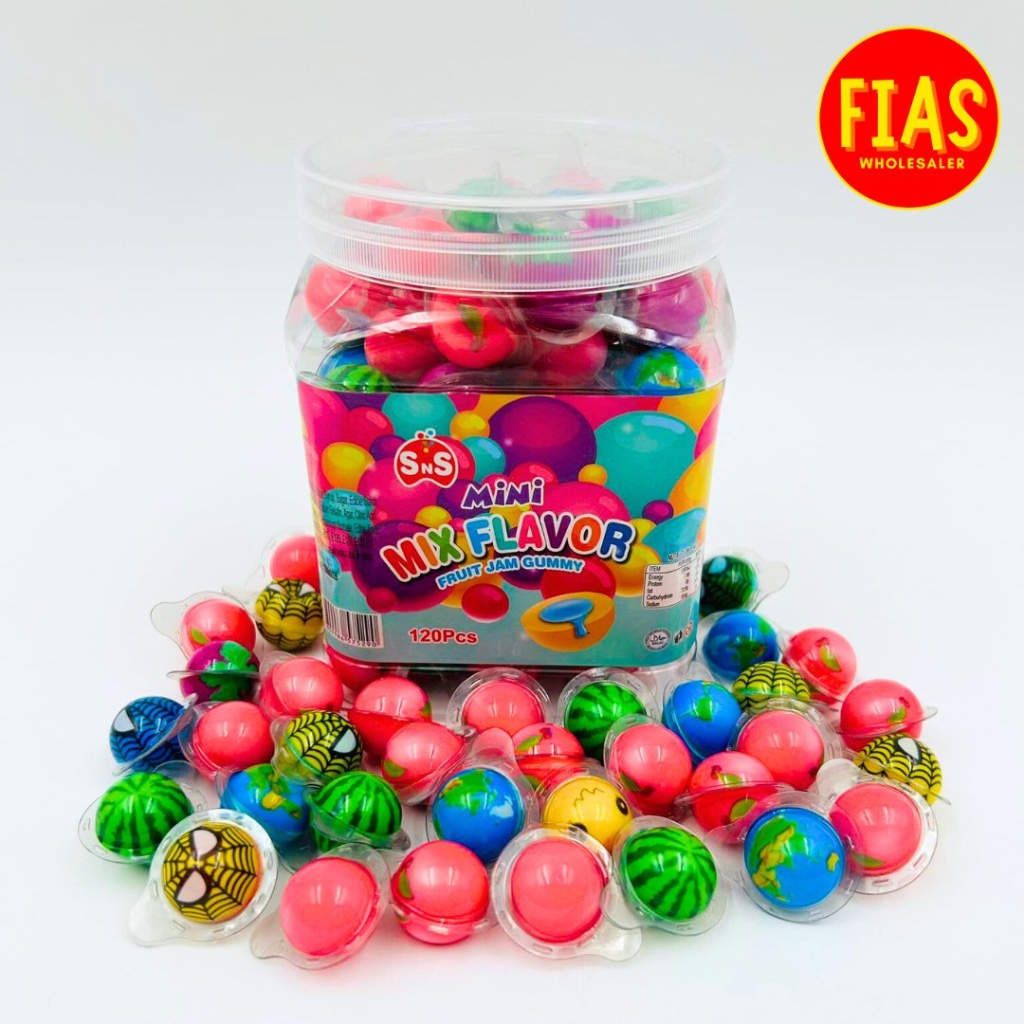 120 pcs Mini Fruit Jam Gummy Balls | Shopee Philippines