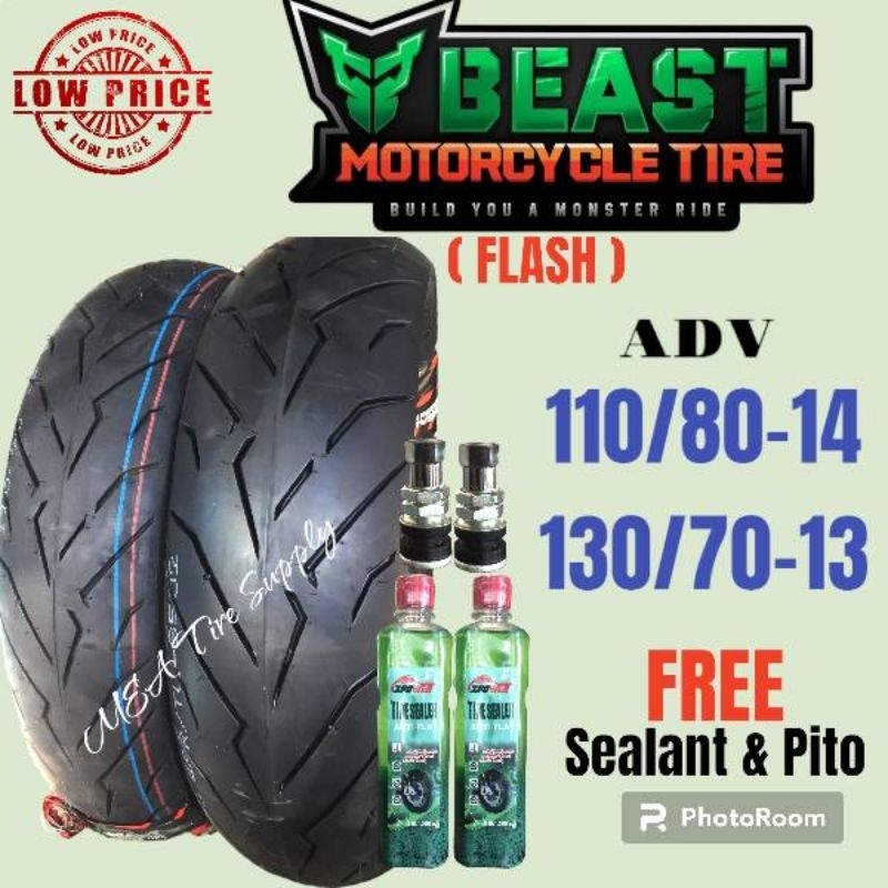 BEAST TIRE for ADV size14&13 (FREE SEALANT & PITO) | Shopee Philippines