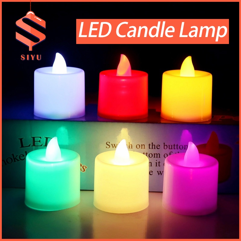 LED Flameless Candle Vacation Lighting Romantic Candle Wedding ...