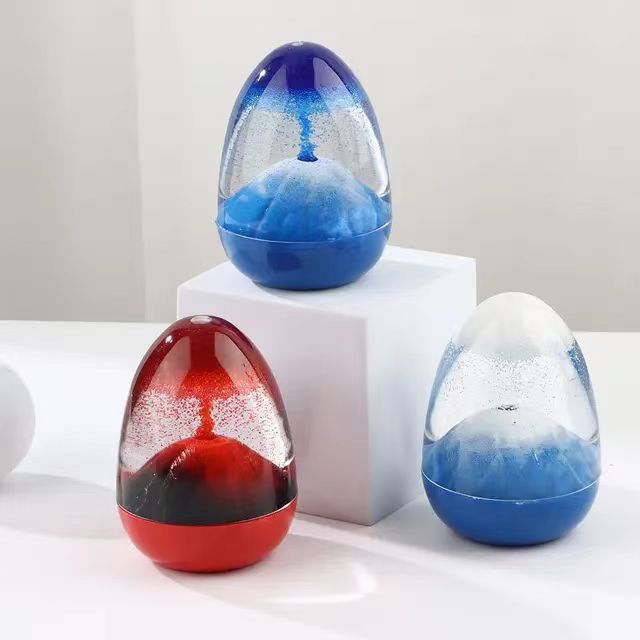 Hourglass Timer Volcano Ornament Oil Drop Timer Home Living Room Dining ...