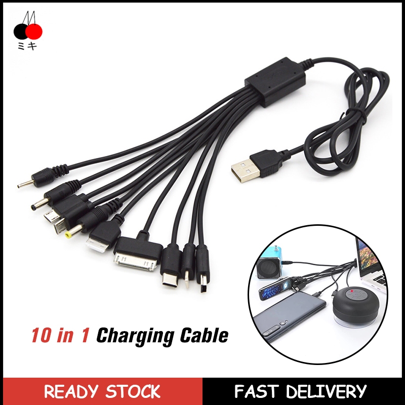 USB Mobile Charger Multi Pin Cable 10 in 1 Universal Charger Universal ...