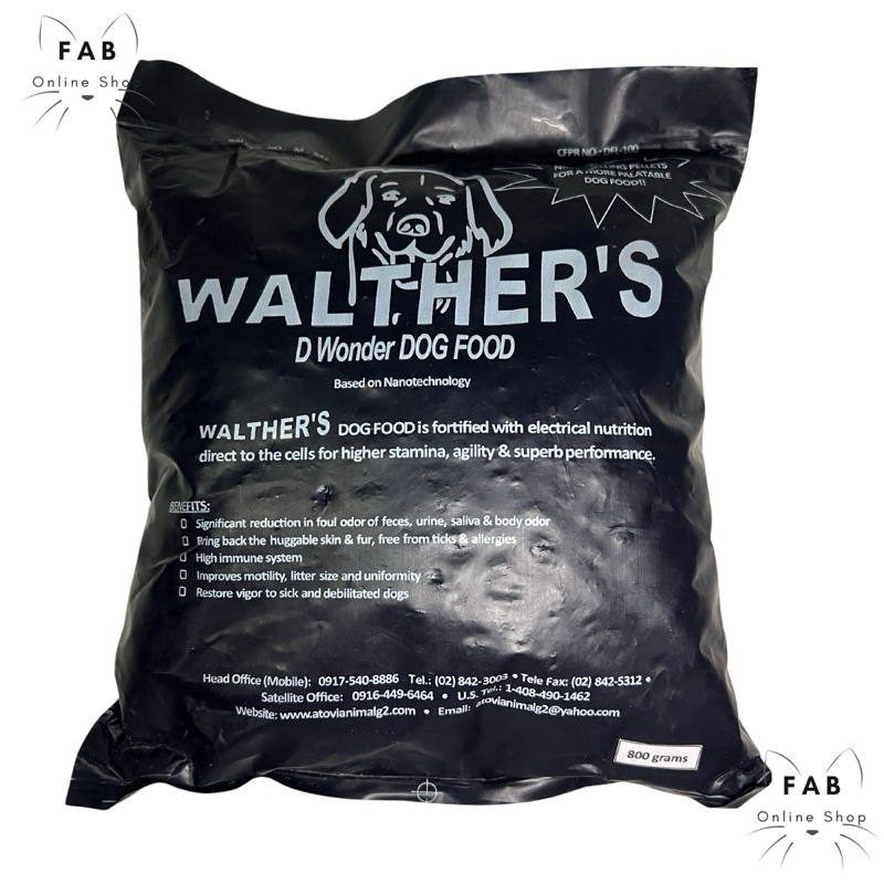(800g-1kg) Walther’s D’ Wonder Dog Food based on Nanatechnology (Puppy ...
