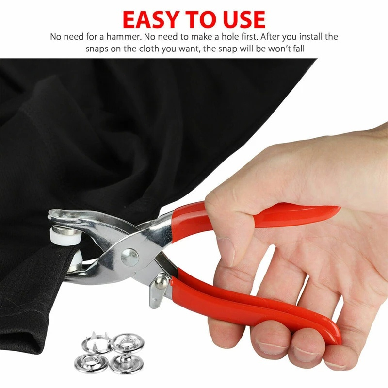 Automatic Eyelet Puncher Set Snap Button Pliersn tools Set Metal Snap ...