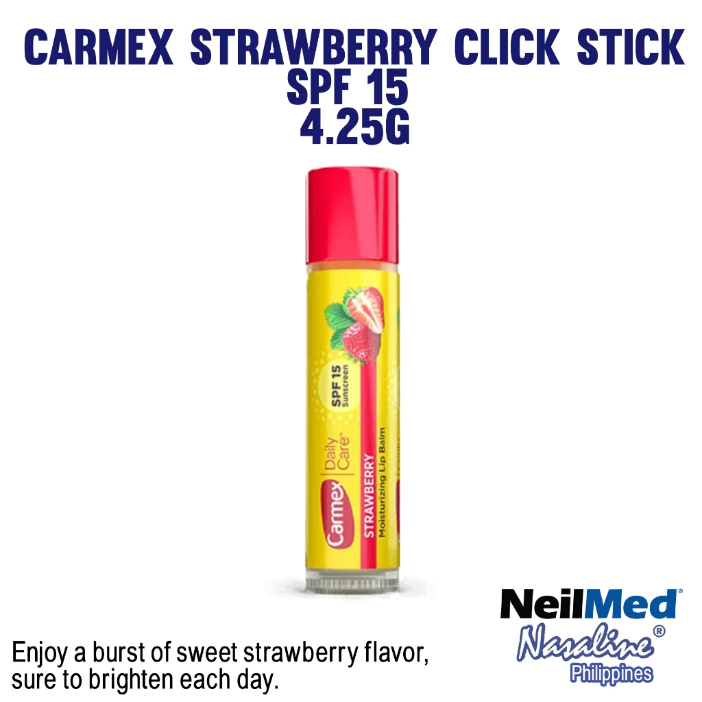 Carmex Strawberry Click Stick Lip Balm - Original Flavor with SPF15 4 ...
