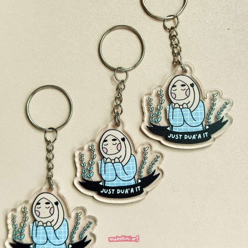 8 designs assorted muslimah keychains by maleehini.art | Shopee Philippines