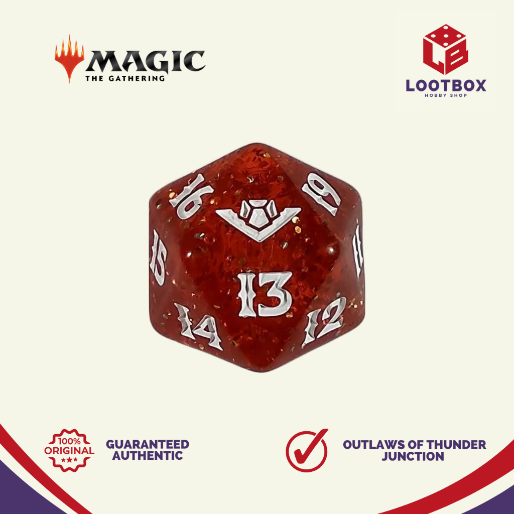 Magic the Gathering: Oversized Spindown D20 Dice - Outlaws of Thunder ...