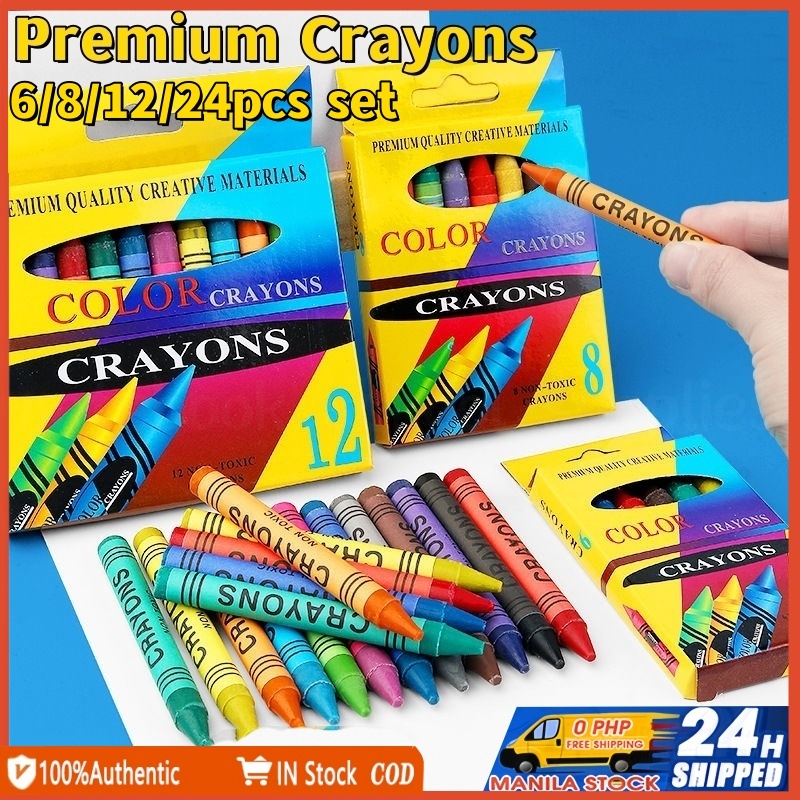 6/8/12/16/24pcs Set Generic Crayon Crayons Set Art Painting Pens ...