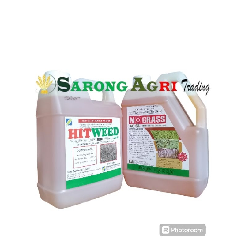 HITWEED 480SL NO GRASS 480SL GLYPHOSATE IPA GENERAL WEED KILLER ...