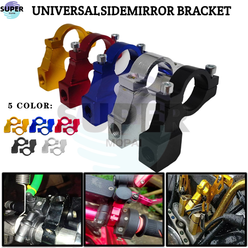 MOTORCYCLE RACING UNIVERSAL 22MM CNC SIDE MIRROR CLAMP HOLDER | Shopee ...