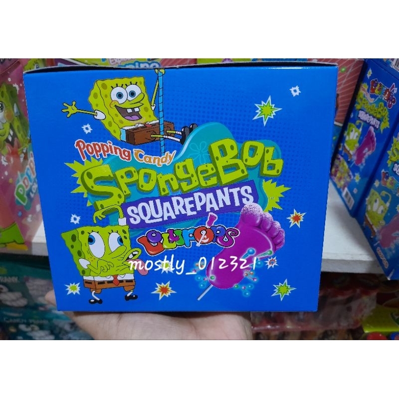 POPPING CANDY SPONGEBOB SQUAREPANTS LOLLIPOP 20'S | Shopee Philippines