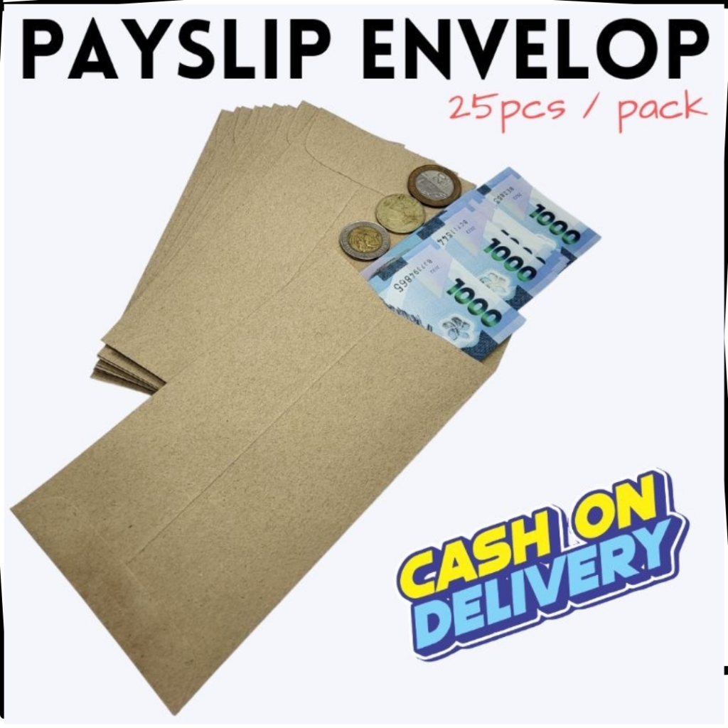 Pay Slip Envelope 25pcs for your Staff | Shopee Philippines