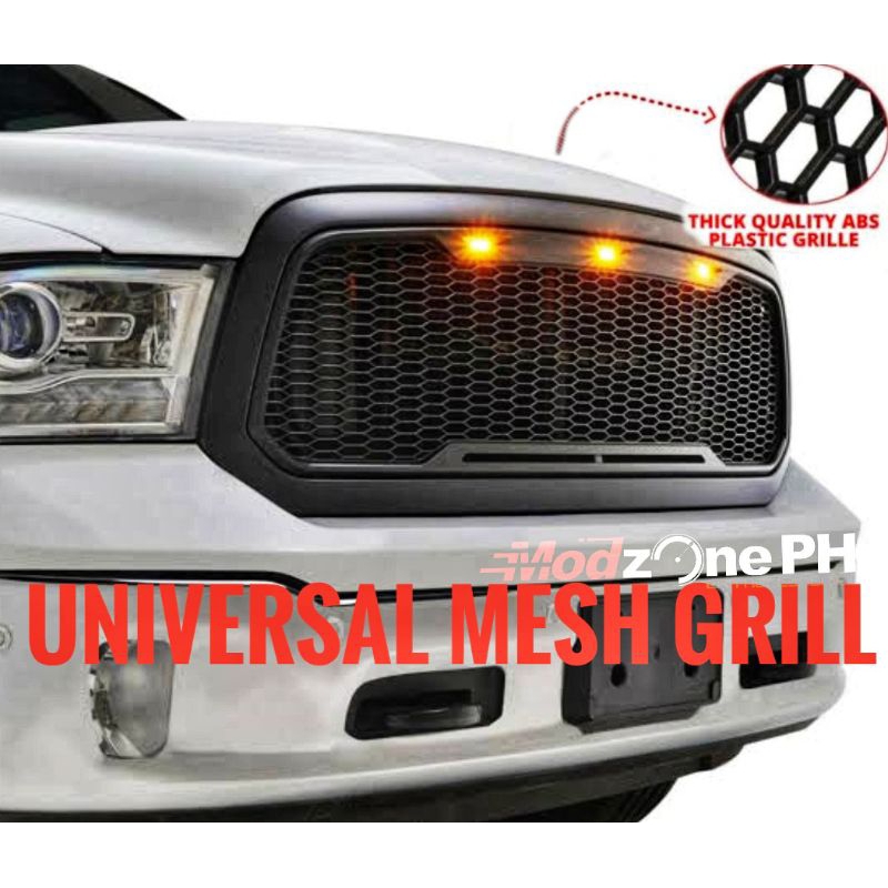 UNIVERSAL HONEYCOMB TYPE MESH GRILL FOR ALL CARS DURABLE ABS PLASTIC ...