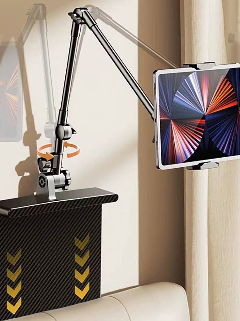 Lazy Mount Bracket Soft Bedside Tablet/Phone Stand Adjustable Long Arm ...