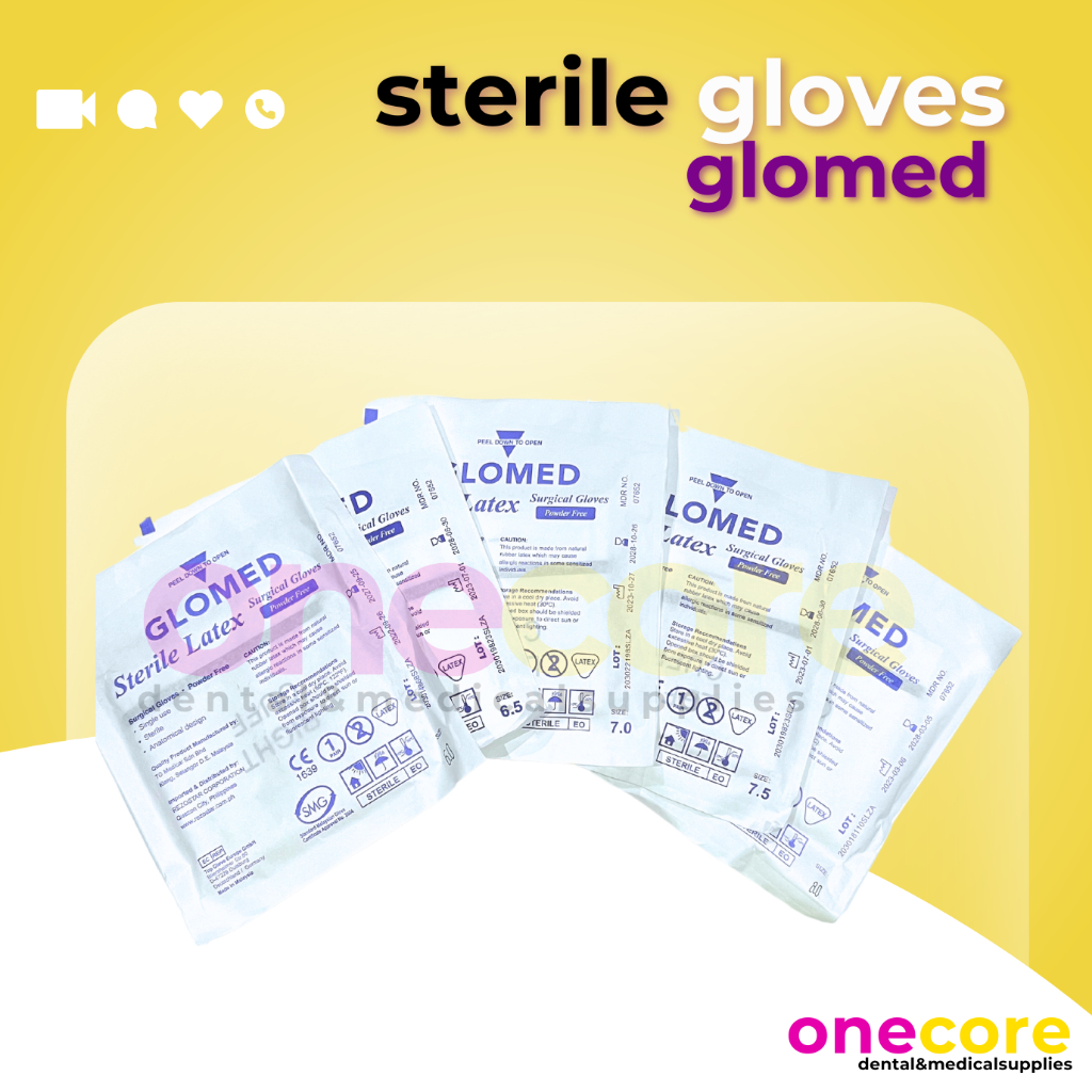Glomed Latex Surgical Sterile (Per Pairs) | Shopee Philippines