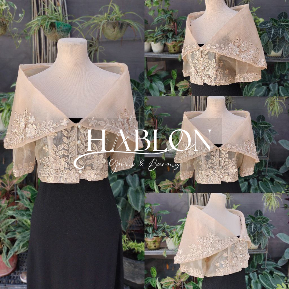 HABLON Modern Filipiniana Traditional Maria Clara Style KimonaTop with ...