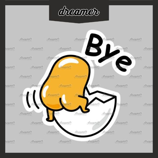 BYE GUDETAMA STICKER BOMB WATERPROOF STICKERS LAMINATED WEATHER PROOF ...