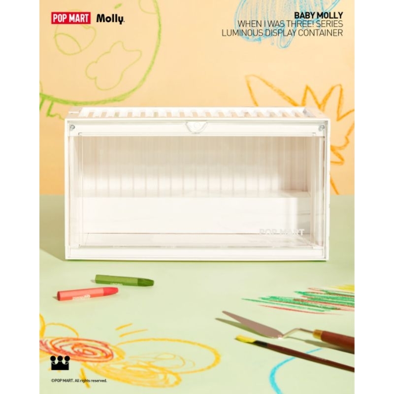 [Genuine] POP MART BABY MOLLY When I Was Three Luminous Display ...