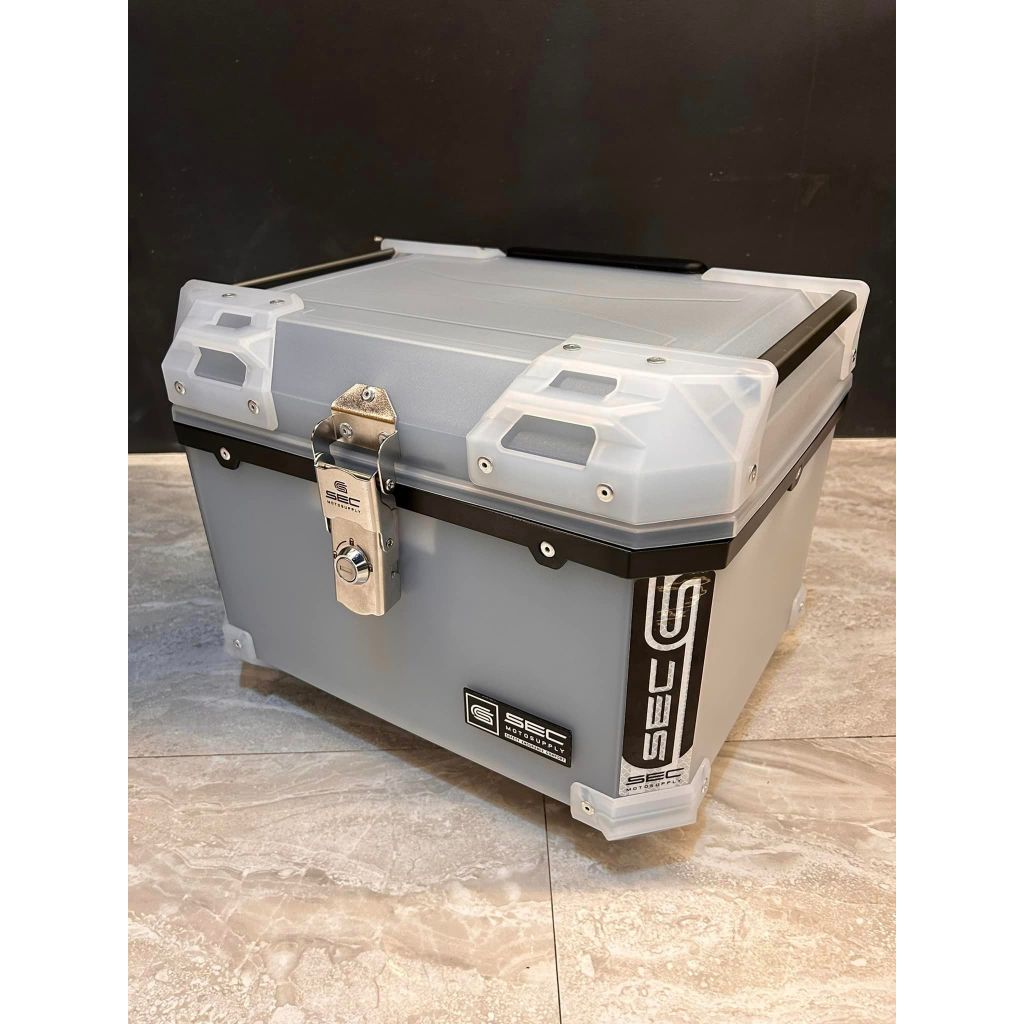 SEC 45L HEXALITE MUJI TOPBOX W/ BACKREST AND LEATHER INNER LINING ...