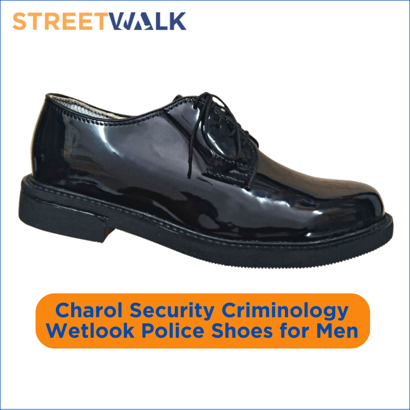 BIG SIZE Streetwalk Charol Shoes for Men Security Guard Criminology ...