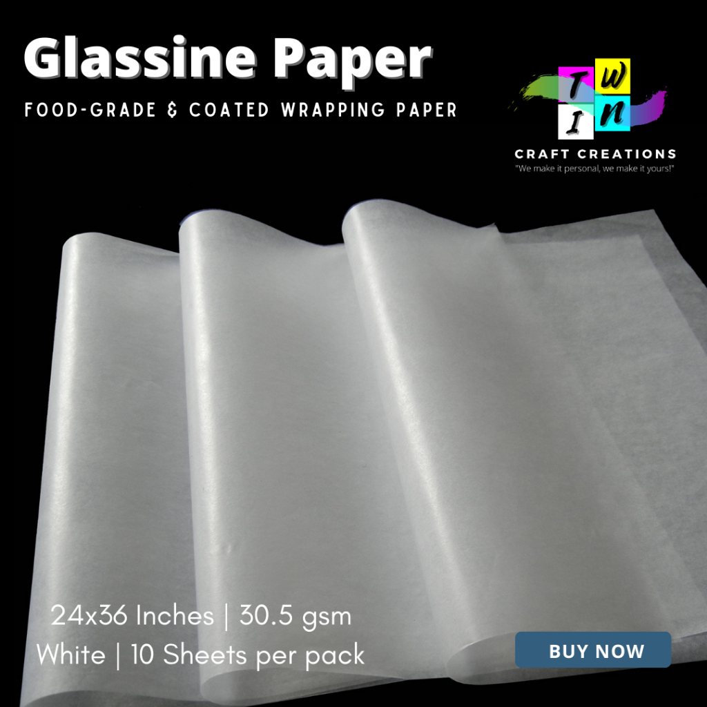 Glassine Paper / Greaseproof Paper / Food Wrapper 10 PCS Per Pack ...