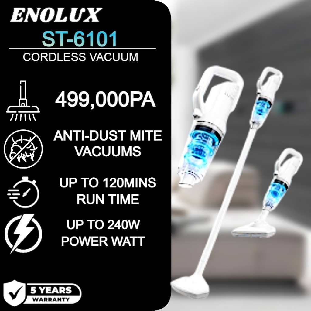 2024 New ENOLUX ST6101 PRO Portable Cordless Vacuum Cleaner Rechargeable Cordless Car/Home ...