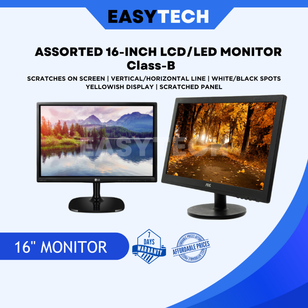 EASYTECH | Class-B 16" 17" 19" 20" 22" 23" 24" ASSORTED BRAND Square ...