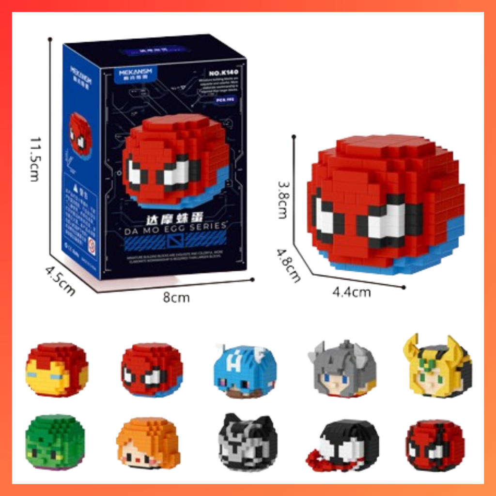 COD Kids Head Marvels Heroes Characters Miniature Bricks Puzzle ...