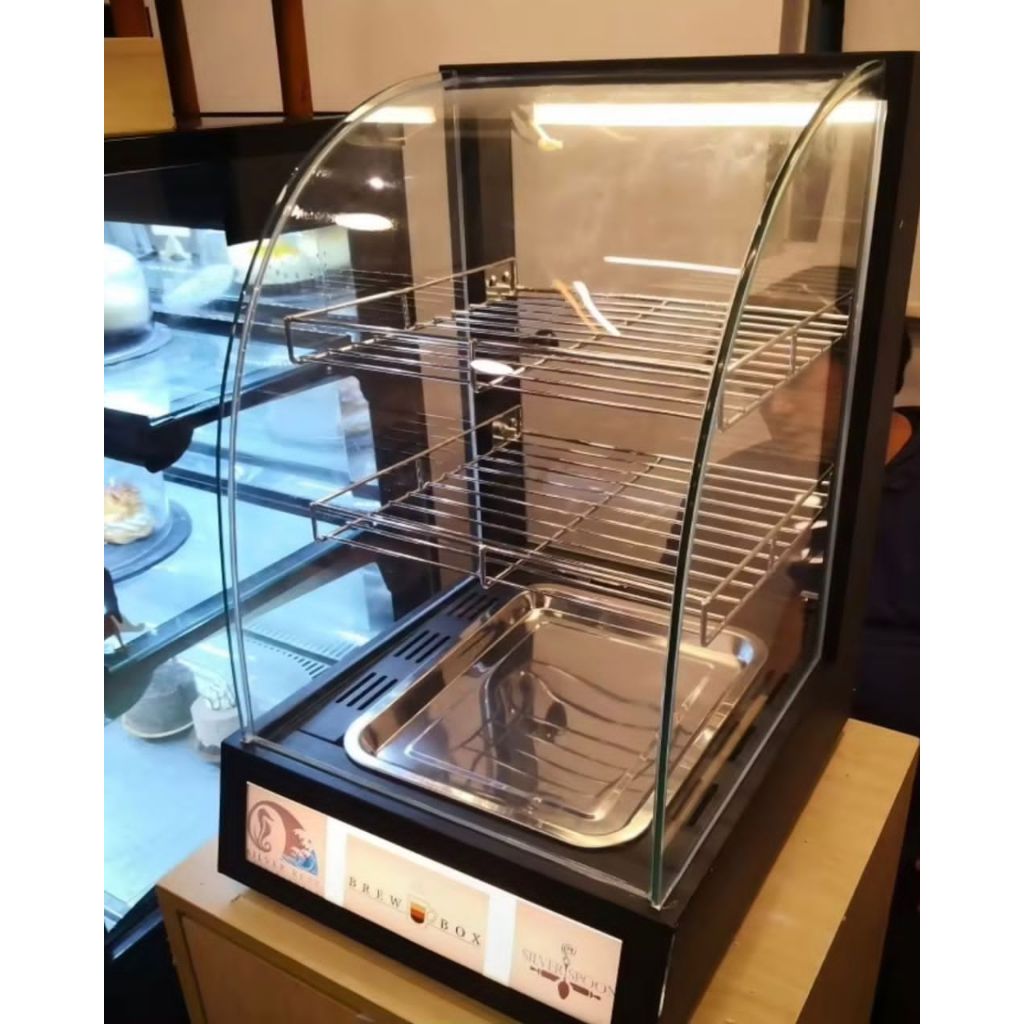 Brand new Curved Glass Showcase Food Display Warmer (dry | Shopee ...