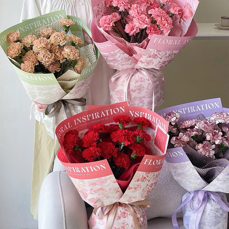10sheets Korean Waterproof Flower Wrapping Paper Decorative Bouquet ...