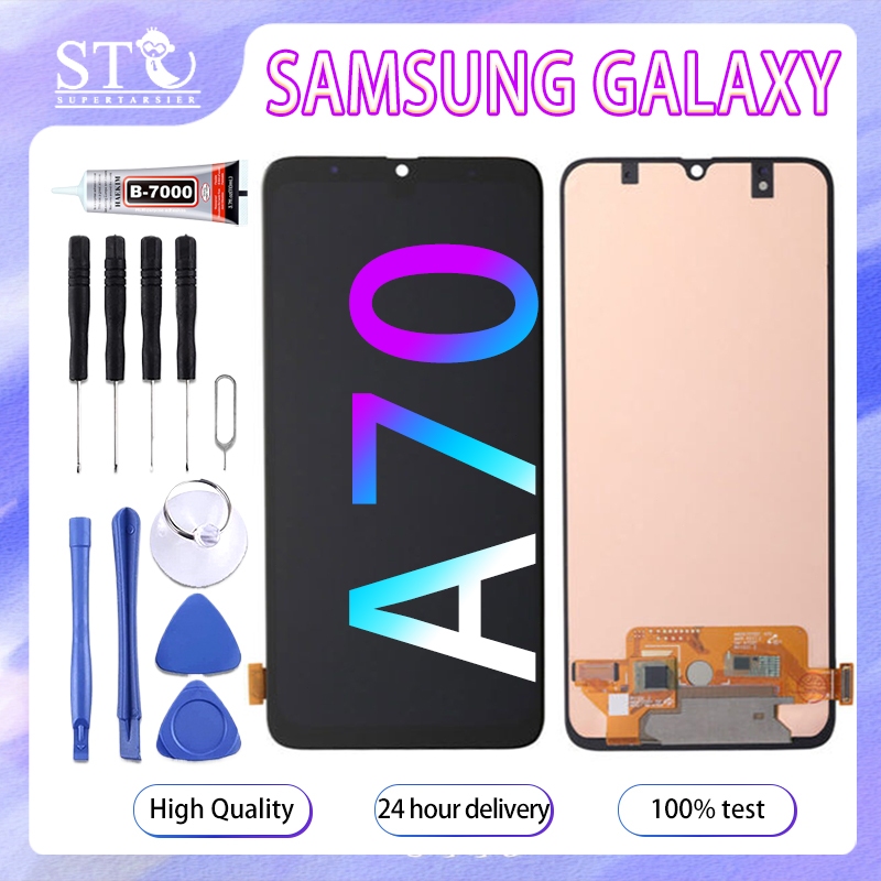 LCD for GALAXY A70 OLED LCD Full screen With frame Smartphone Touch ...