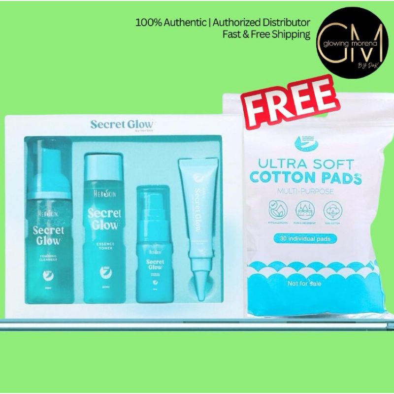 (FREE COTTON PAD FOR SET) HERSKIN SECRET GLOW SET her skin | Shopee ...