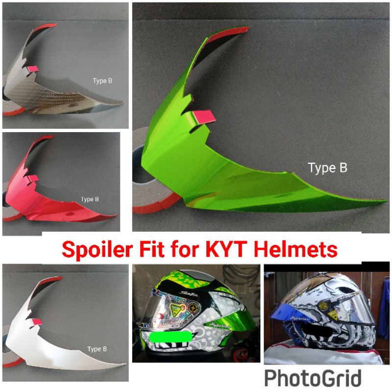 Spoiler Fit for KYT helmet (Universal) | Shopee Philippines