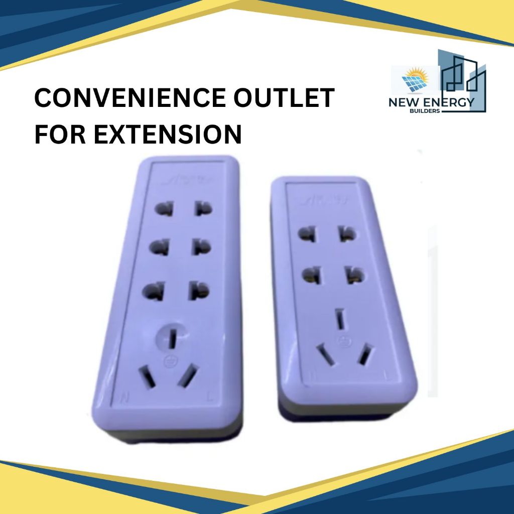 Extension 2-Pole 3-pole with 3 pin Convenience Outlet || N.E.B | Shopee ...