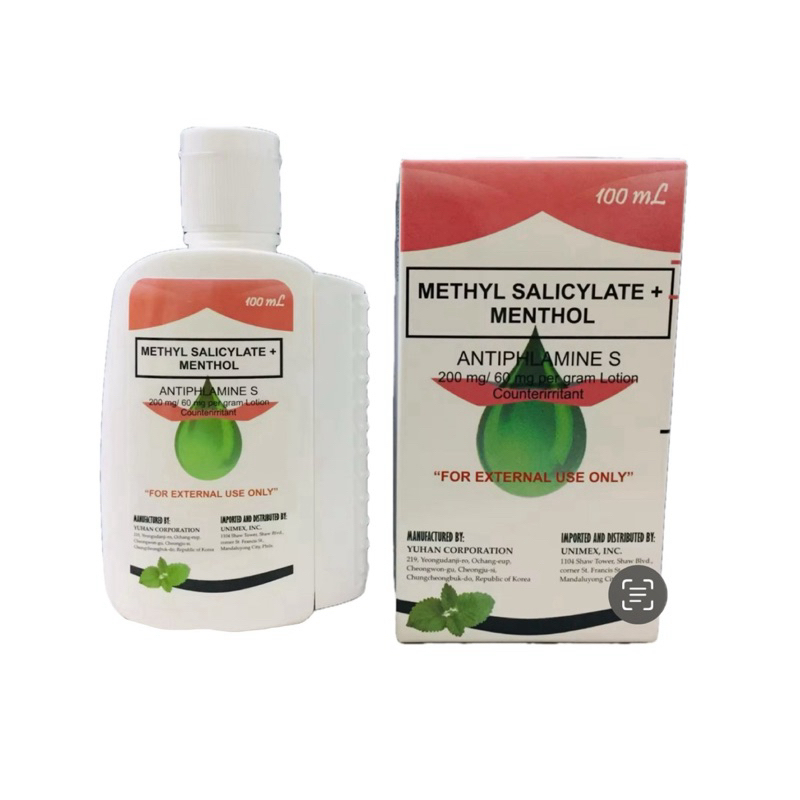 METHYL SALICYLATE + MENTHOL ANTIPHLAMINE S LOTION 100ml | Shopee ...
