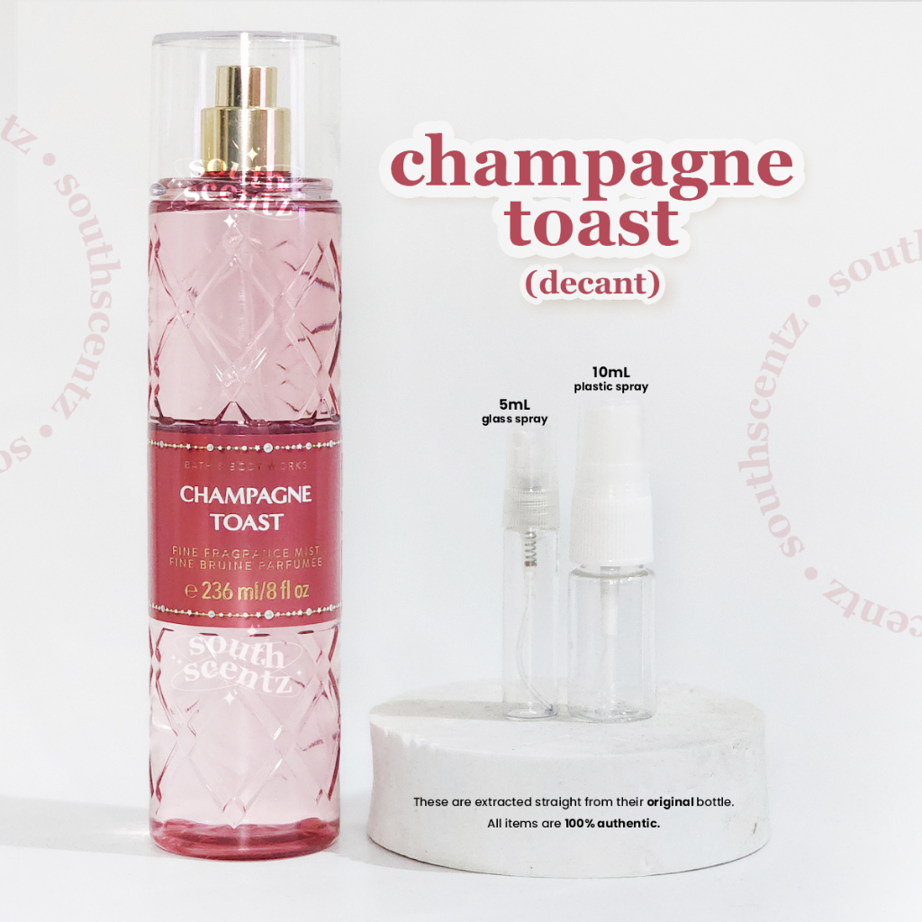 Champagne Toast Bath and Body Works Body Mist BBW 5mL 10mL SouthScentz ...