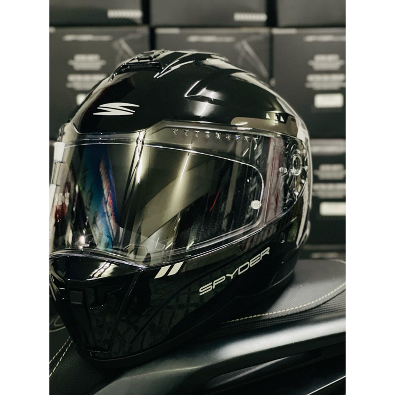 SPYDER Radar Fullface Single Visor Helmet + Free Clear Visor | Shopee ...