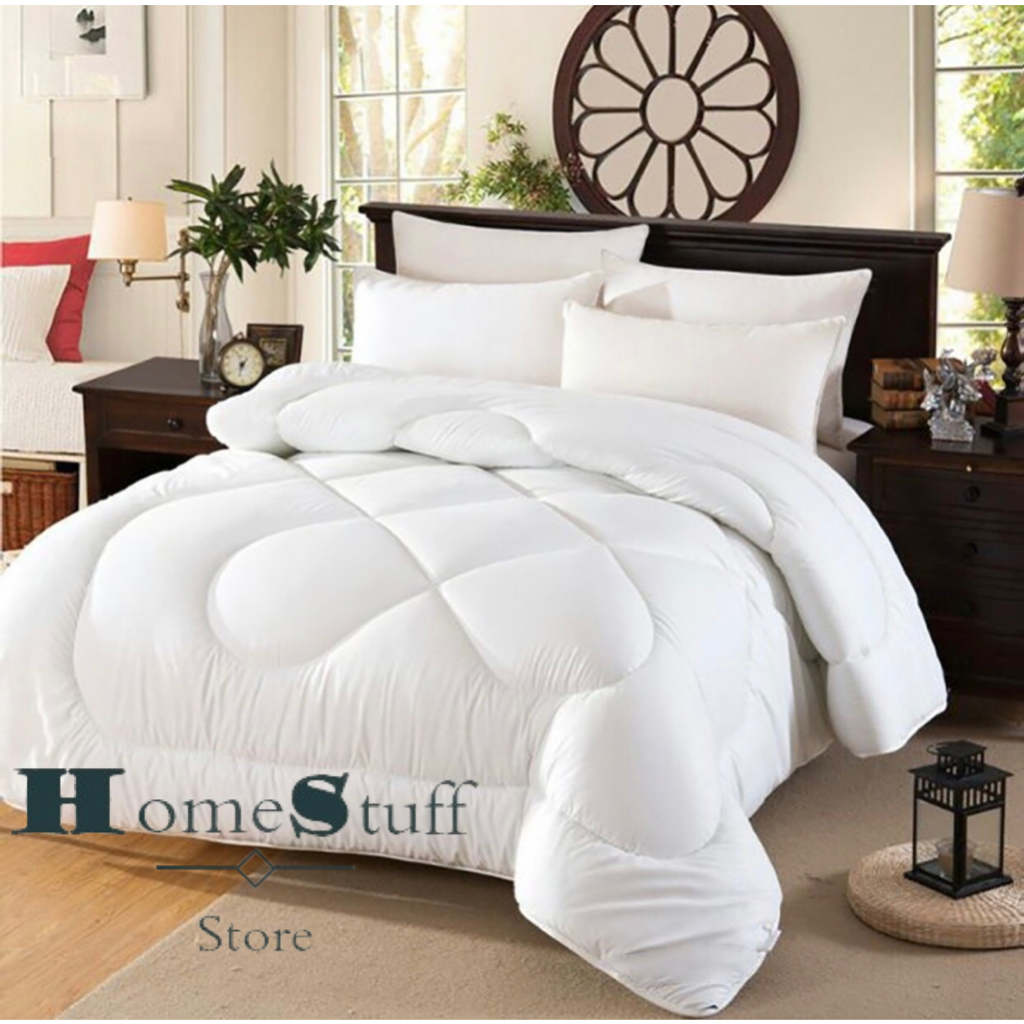 Plain White Comforter/ Duvet Filler Bed Comforter | Shopee Philippines
