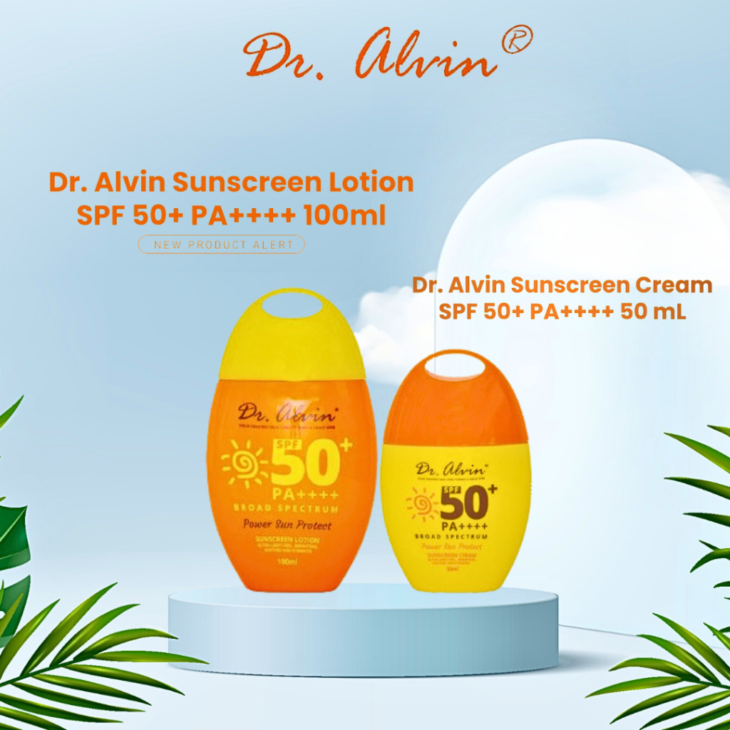 DR ALVIN Sunscreen Lotion SPF50+ PA++++ 100ml | Sunscreen Cream SPF50 ...