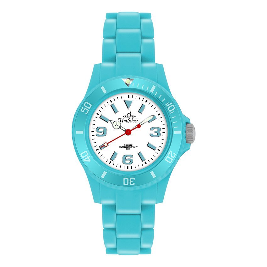 UniSilver TIME Iconic Series Unisex Blue Green Analog Acrylic Watch ...