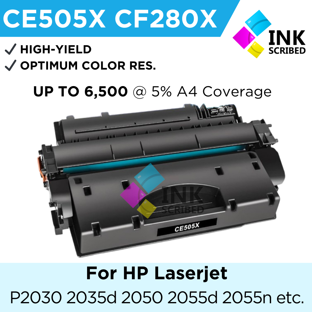 INKSCRIBED CE505X 05X CE505A CF280X 80X CF280A Comptible Toner ...