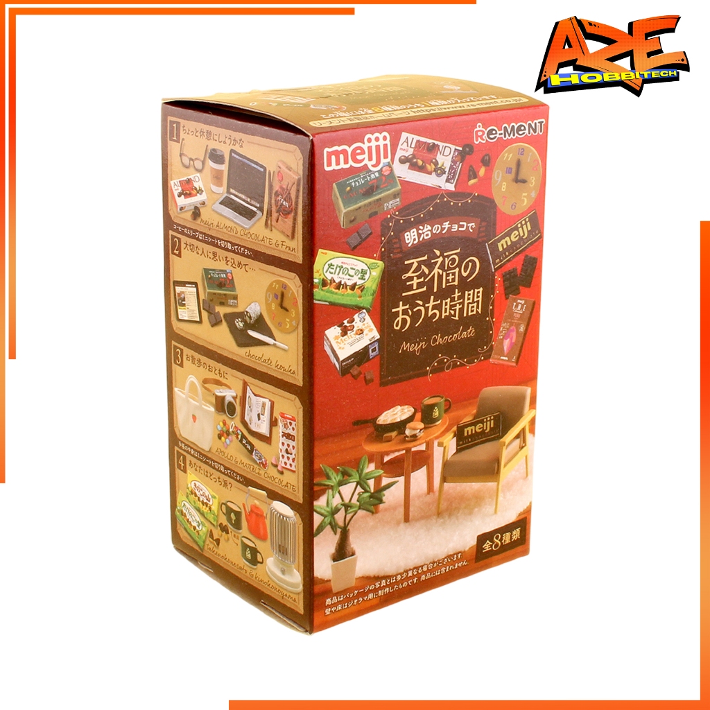 RE-MENT Japanese Miniature Meiji Sweet Time With Chocolates rement Full ...