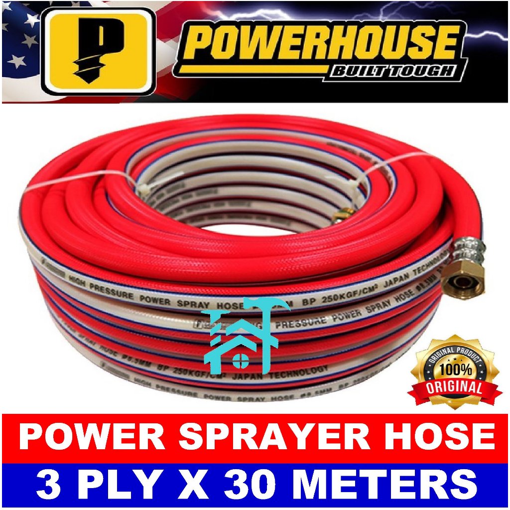 POWERHOUSE POWER SPRAYER HOSE 3 PLY 30 METERS | Shopee Philippines