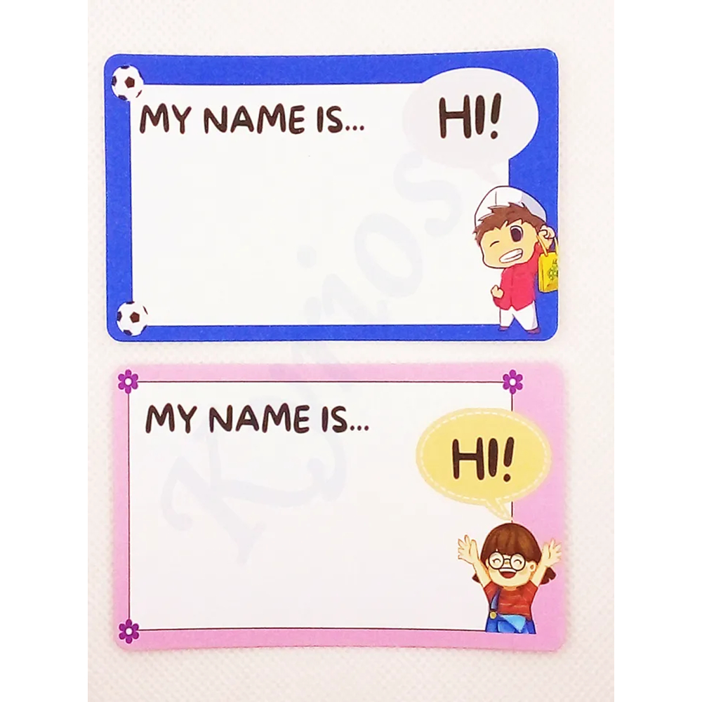 Easy to Write On MATTE Name Tag Stickers for Kids Parties, School ...