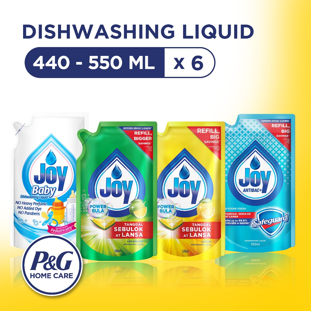 Joy Dishwashing Liquid Kalamansi Lemon Baby Antibac Hygiene Bundle ...