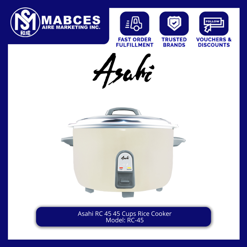 Asahi RC-45 7.8L Rice Cooker | Shopee Philippines