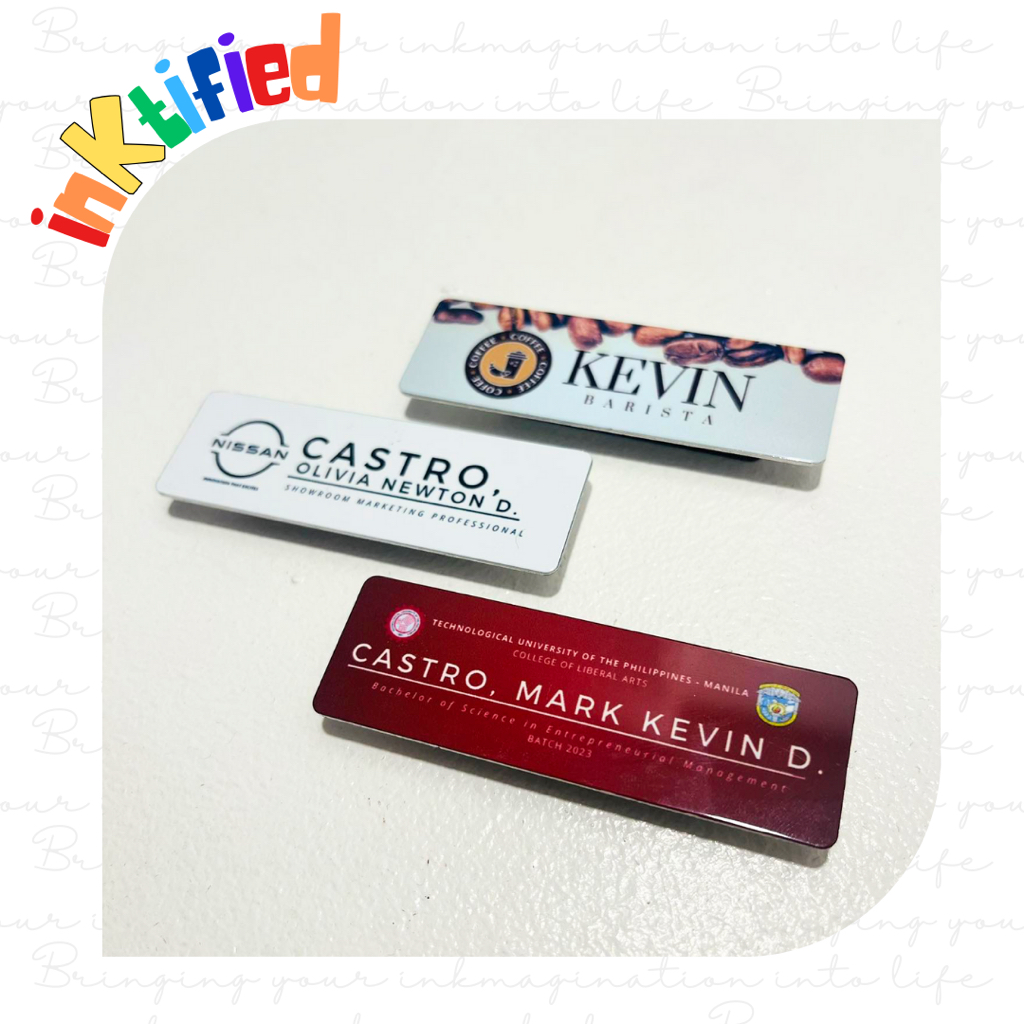 Personalized Magnetic name plate by inKtified (SUBLIMATION) | Shopee ...