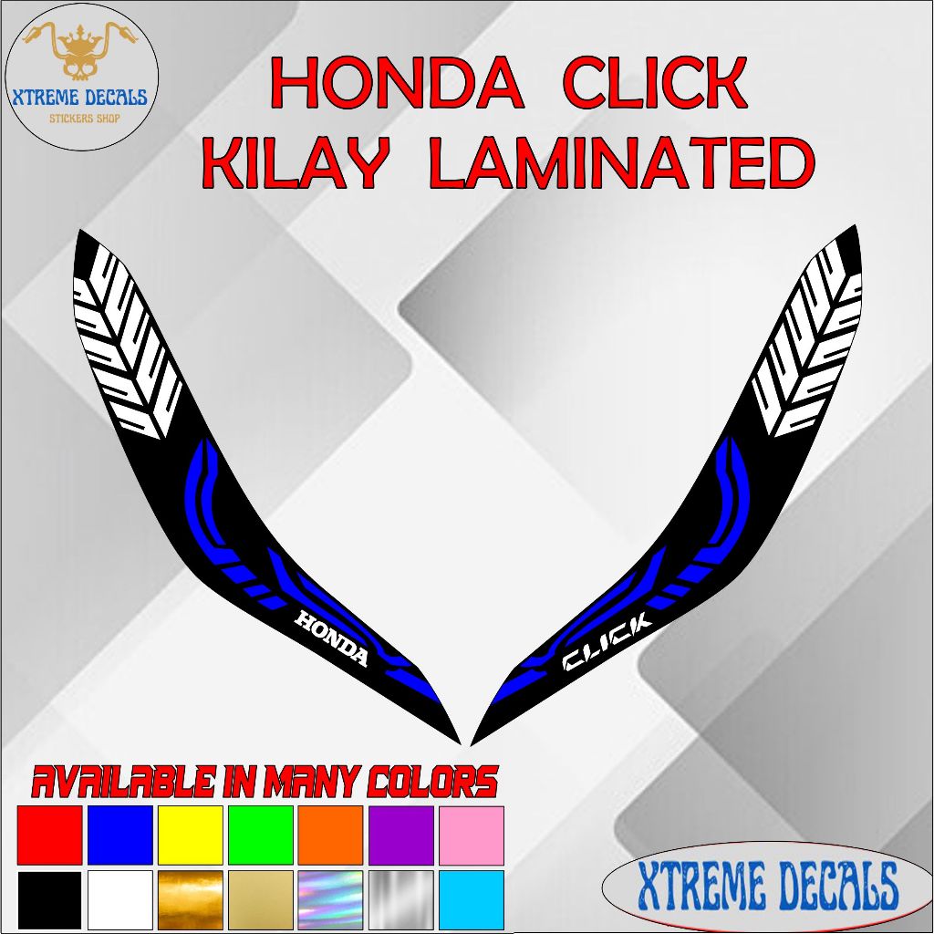 Honda Click kilay Printed laminated DESIGN 2 | Shopee Philippines