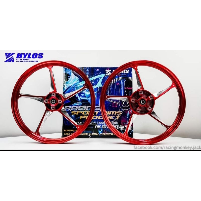 HYLOS CNC ALLOY 5 SPOKES MAGS 3E DESIGN FOR YAMAHA SNIPER 150 / 155 ...